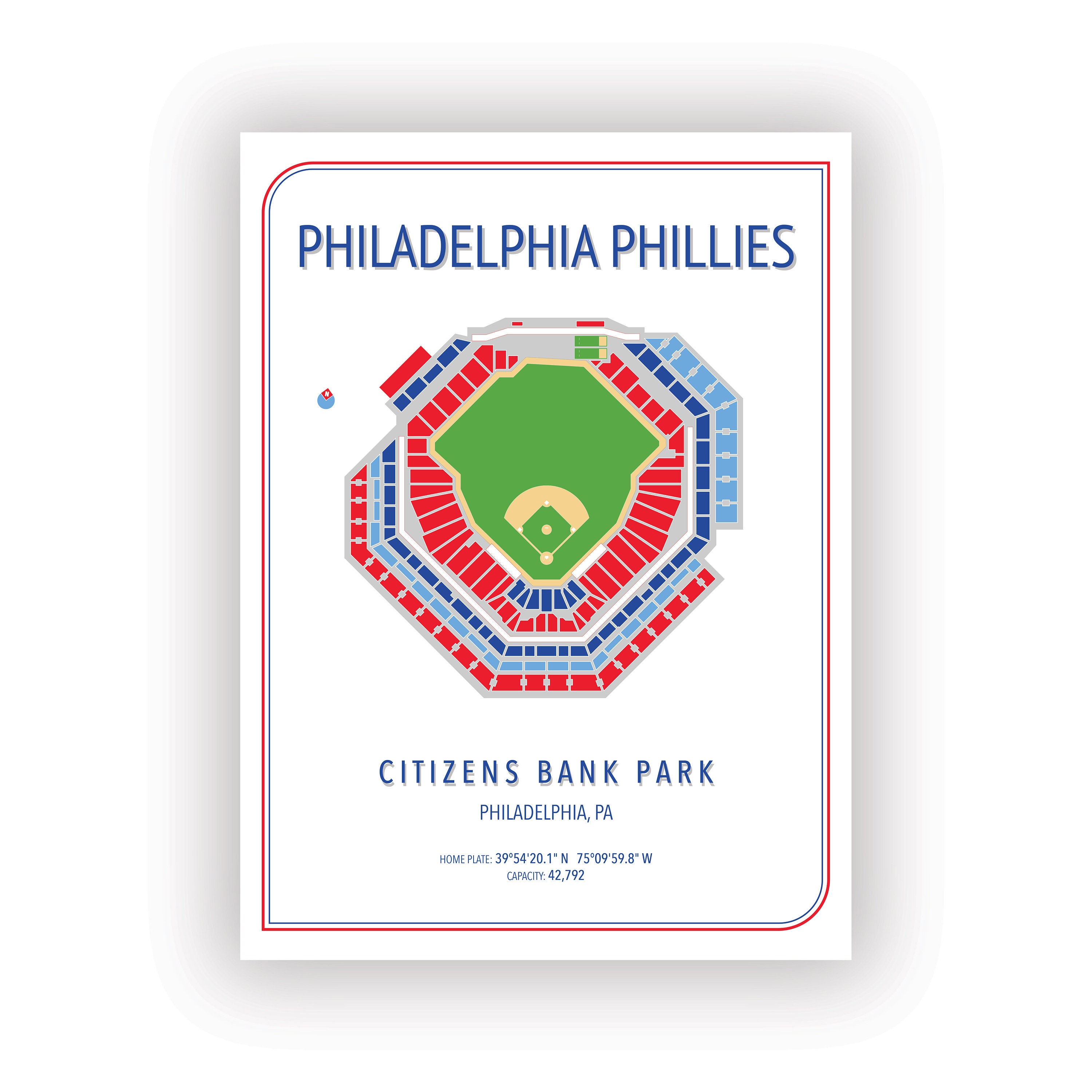 Philadelphia Phillies Citizens Bank Park Stadium Seating - Etsy