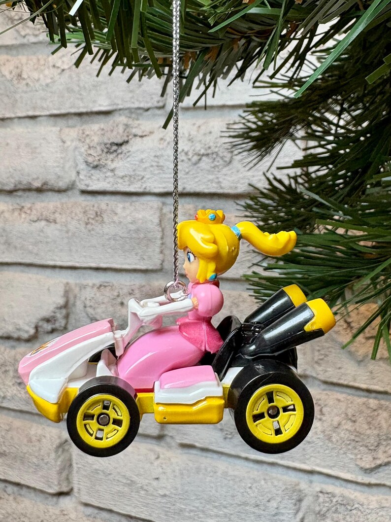Princess Peach Hot Wheels Die Cast Car Hanging Ornament - Etsy