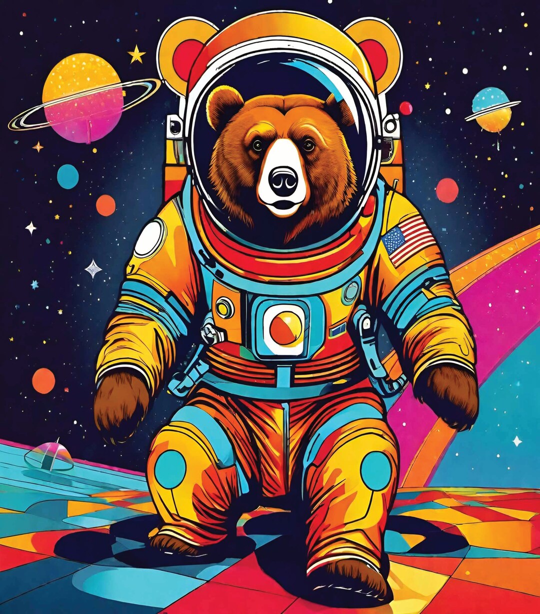 Trippy Bear - Etsy