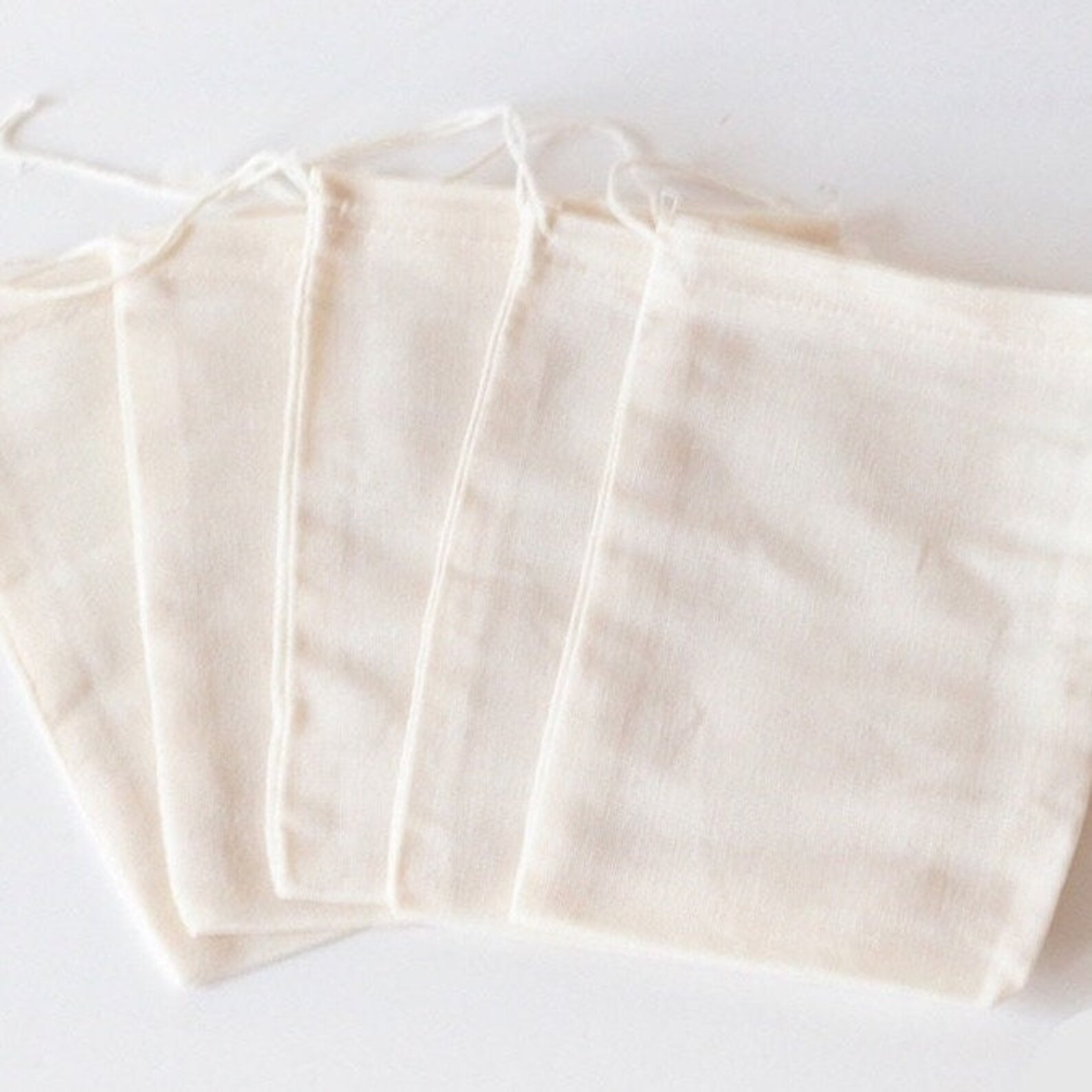 Reusable Cotton Tea Bags Environmentally-friendly Loose-leaf Tea ...