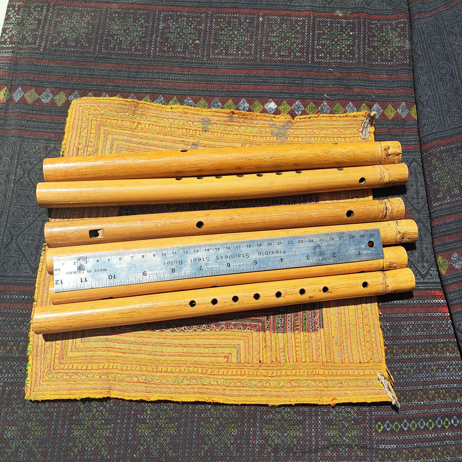 Set of 6 Handmade Bamboo Flute Recorder Thailand - Etsy