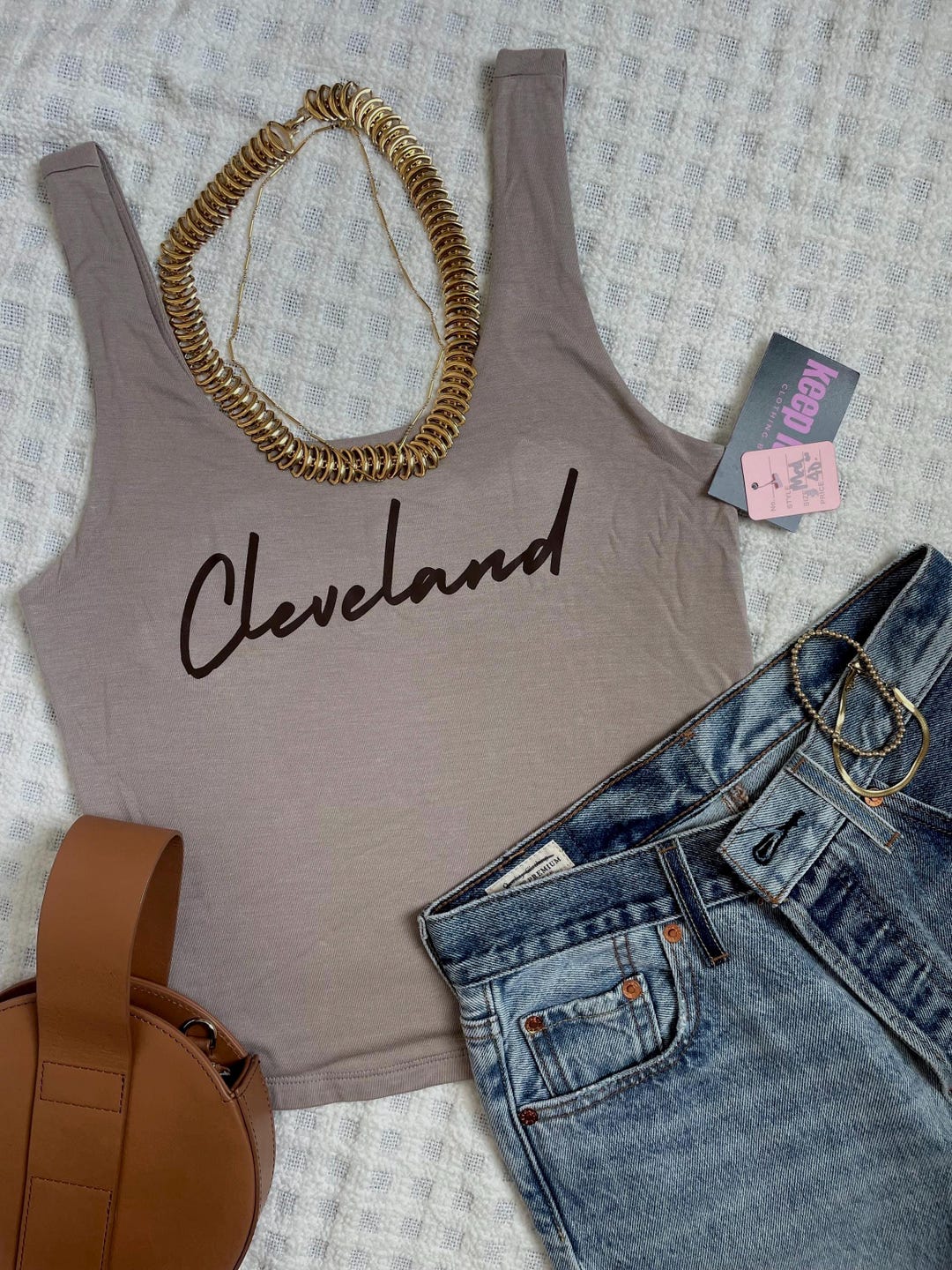Luxury Soft Cleveland Tank Top; Cleveland Browns Shirt; Simple, Classy ...