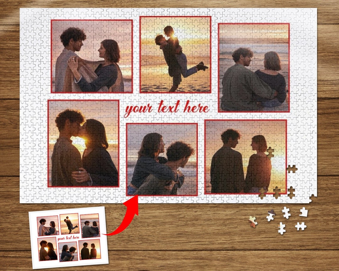 Custom Photo Collage Puzzle Personalized Jigsaw Puzzle With - Etsy