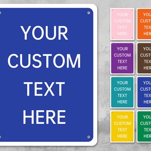 Custom Metal Sign, Custom Outdoor Sign Personalized Sign With Text Logo ...