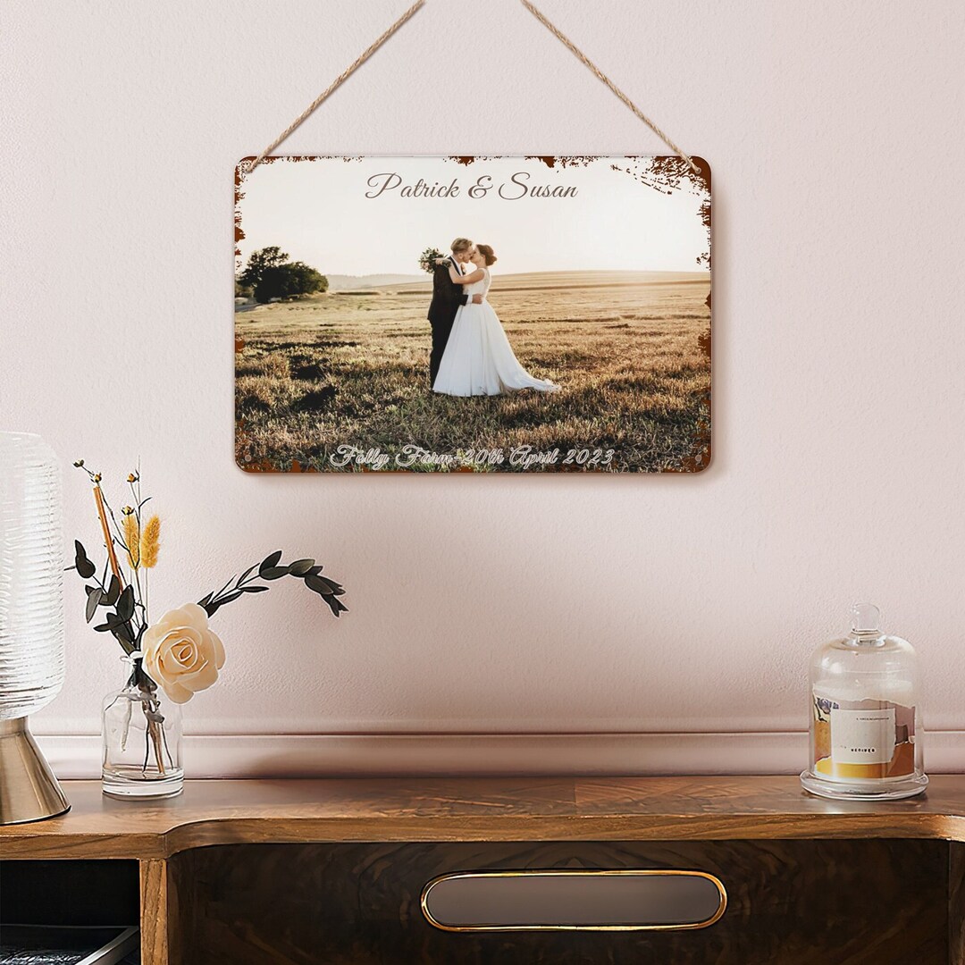 Personalised Photo Metal Sign Custom Vintage Sign Rusty Outdoor ...