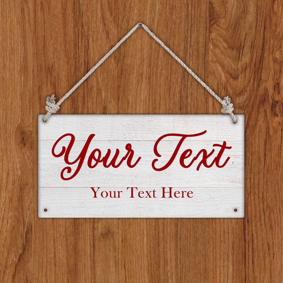 Personalized Wooden Sign for Home Decor Multiple Fonts Custom Name ...