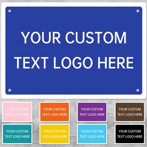 Custom Metal Sign, Custom Outdoor Sign Personalized Sign With Text Logo ...