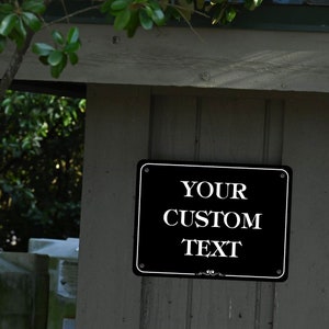 Custom Metal Sign Outdoor, Personalized Sign Weatherproof With Text ...