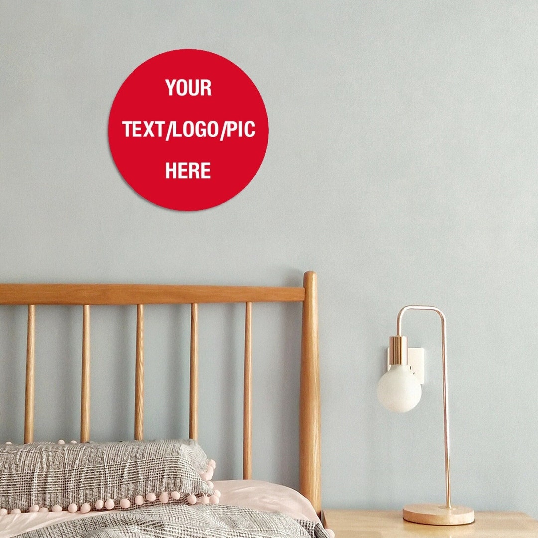 Custom Round Metal Sign11.8'' Personalized Sign Weatherproof With Text ...