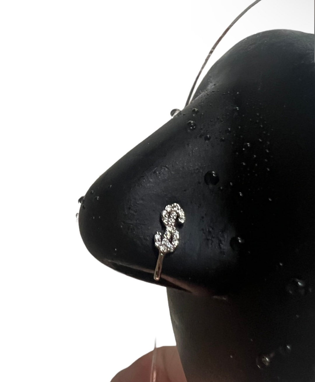 BLING Silver dollar Sign Nose Cuff - Etsy