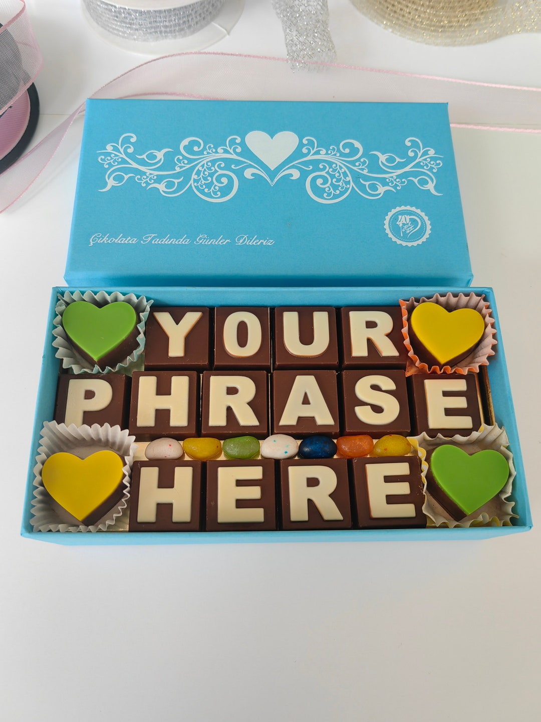Yoursuprise Personalized Chocolate Box, Custom Love Chocolate Gift ...