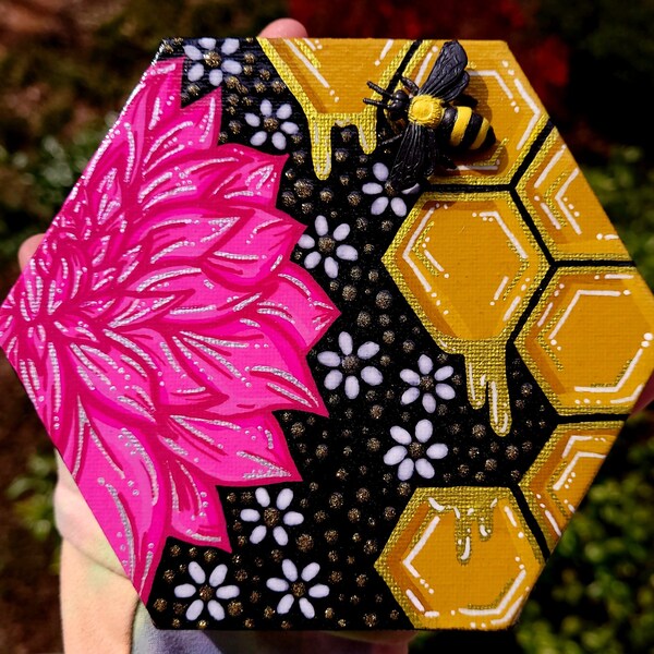 Honeycomb Painting - Etsy