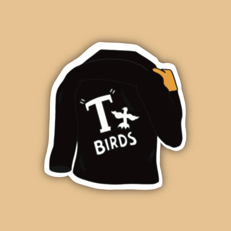 T-birds Jacket Sticker or Button - Etsy