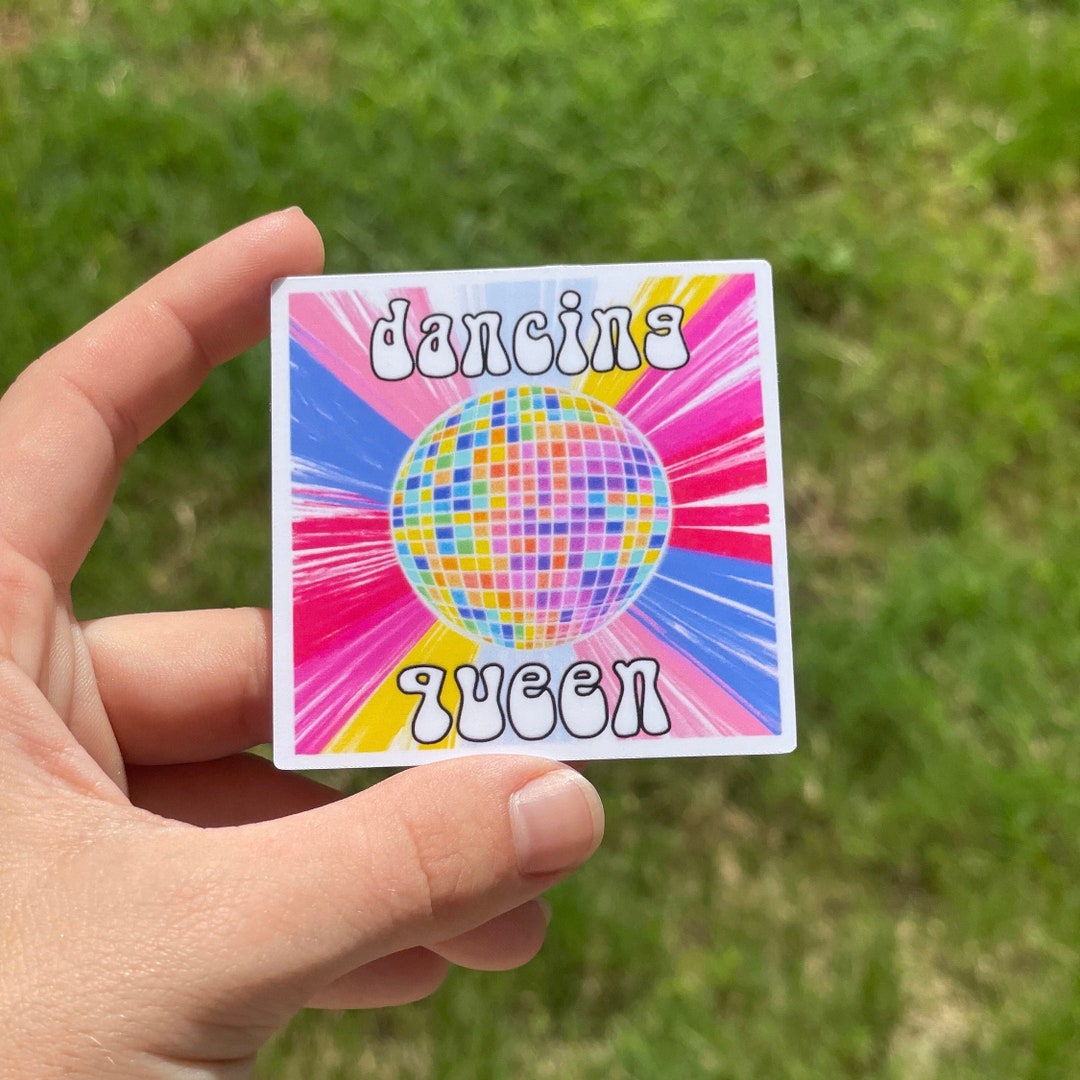 Dancing Queen Disco Sticker - Etsy