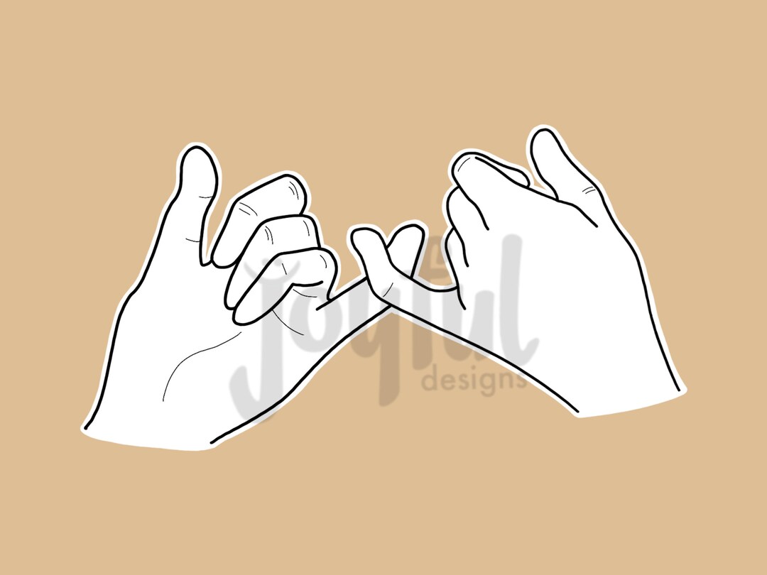 Pinky Promise Sticker - Etsy