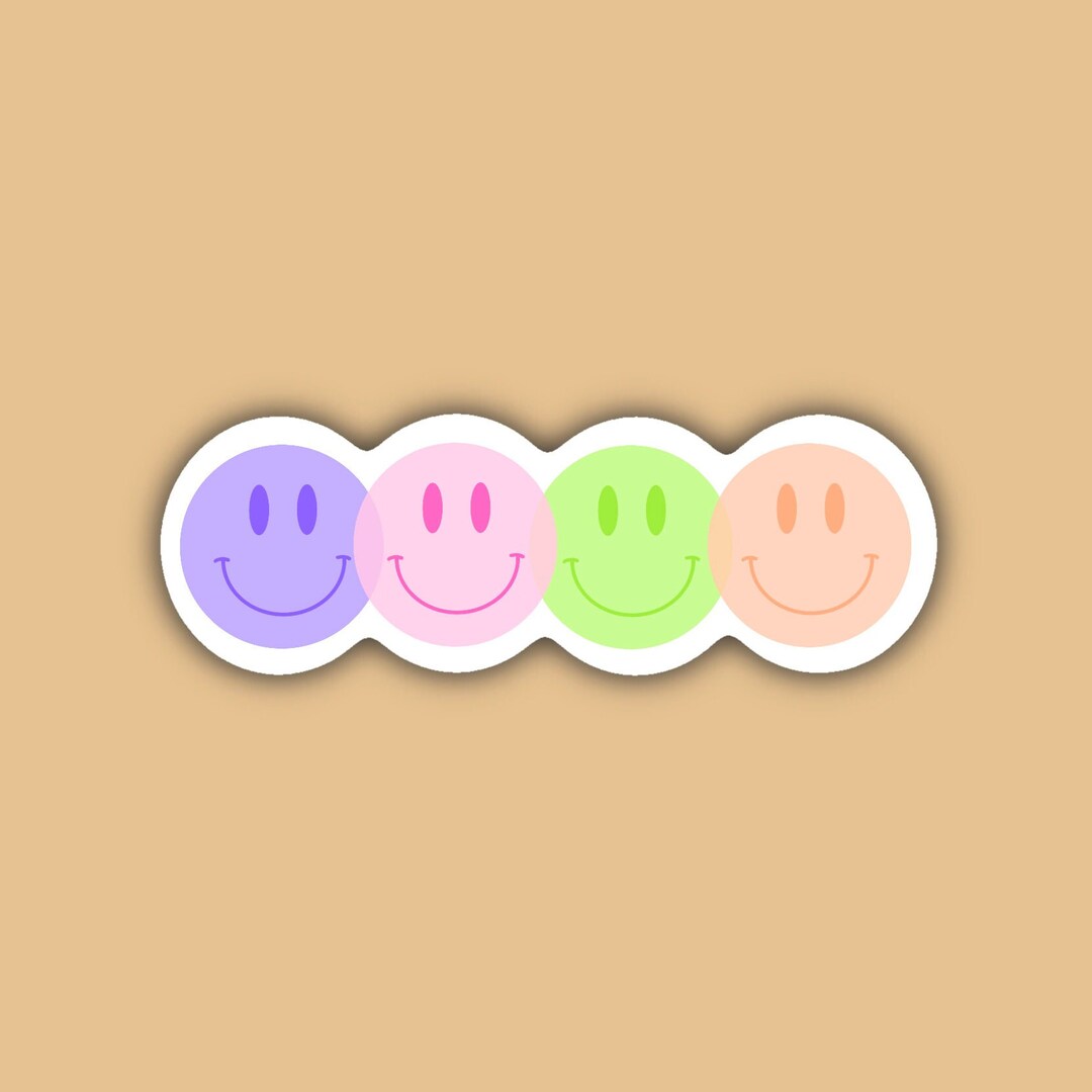 Smiley Faces Sticker - Etsy