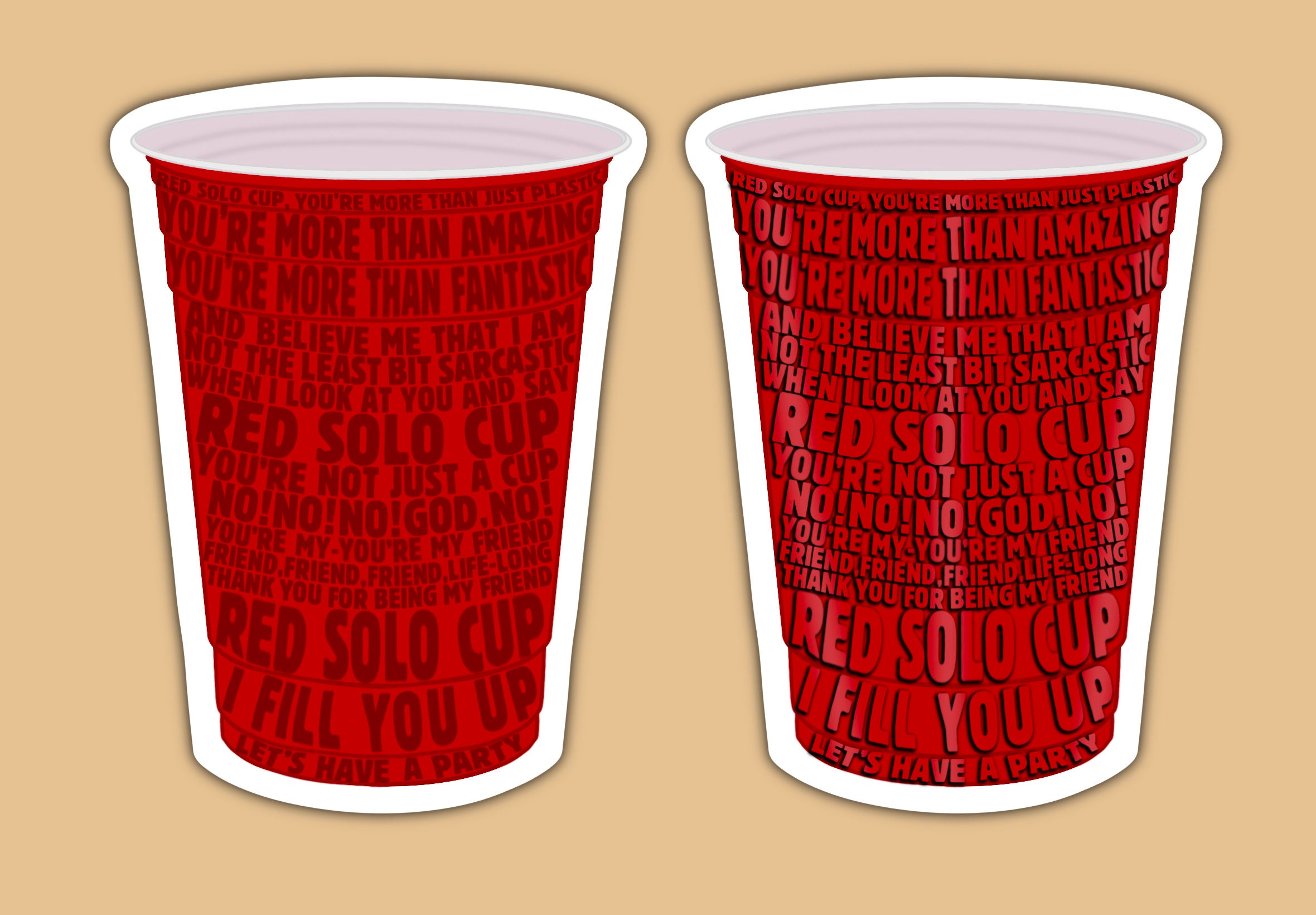Red Solo Cup Toby Keith Sticker - Etsy