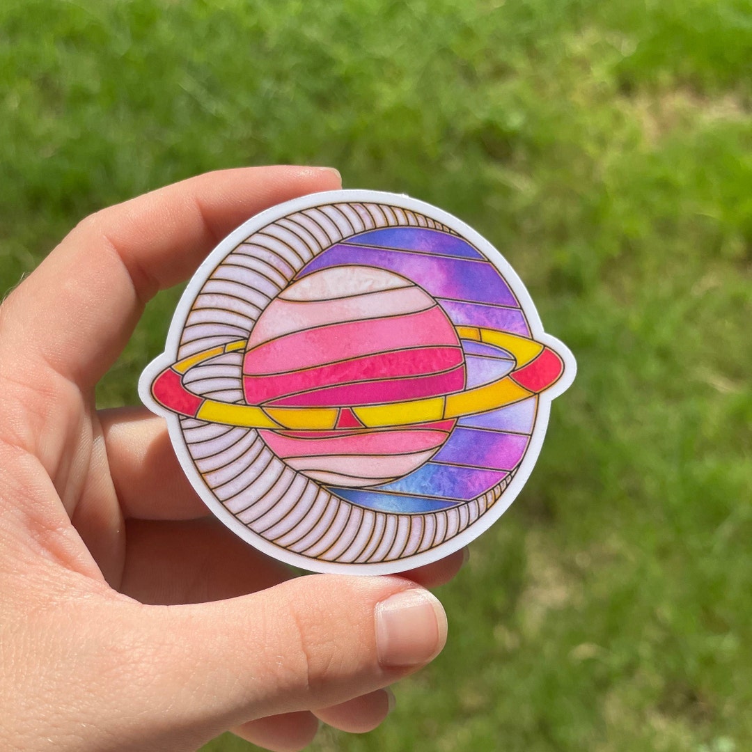 Stained Glass Galaxy Sticker - Etsy