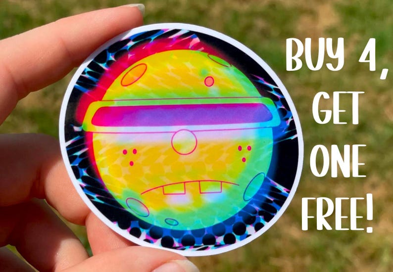 Glitchy Goofy Goober Sticker - Etsy