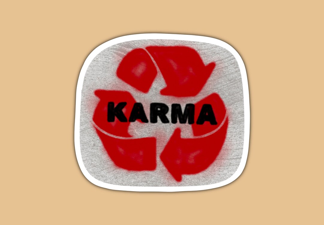 Karma Sticker - Etsy