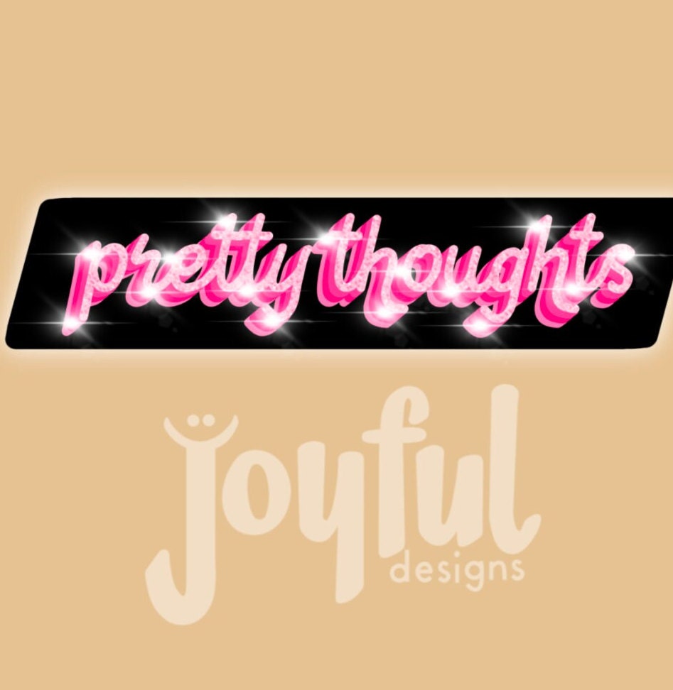 Pink & Sparkle Sticker Set - Etsy