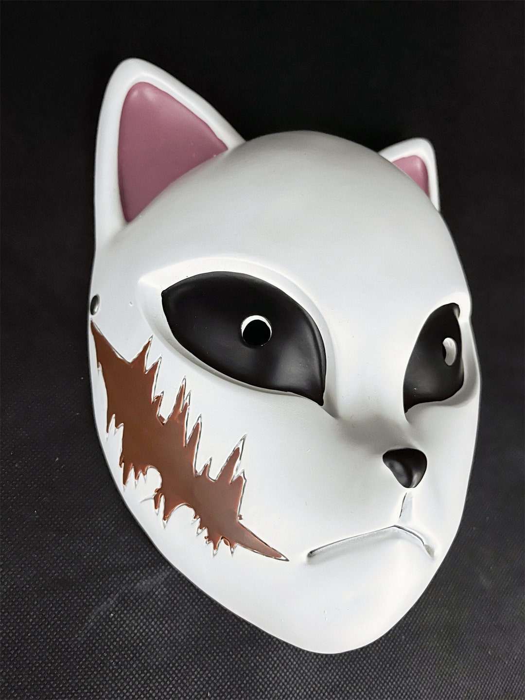 Anime Sabito Cosplay Mask Japanese Kitsune Fox Mask Demon Animal Mask ...