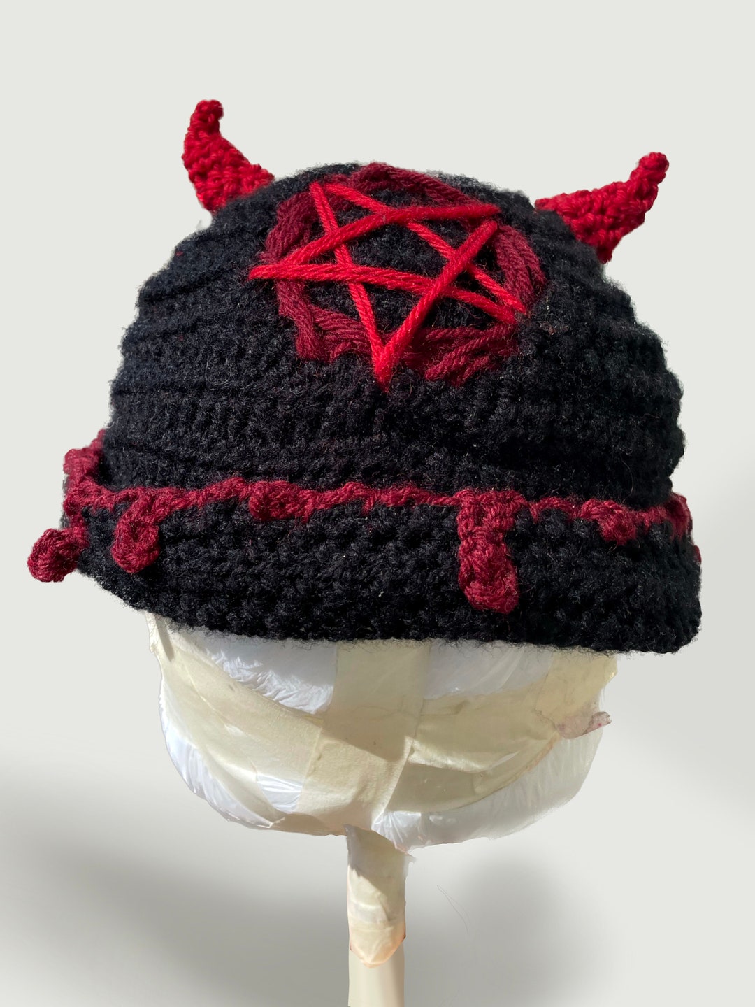 Pentagram Crochet Hat - Etsy