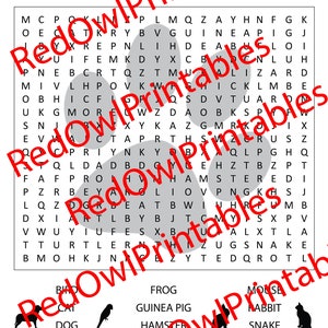 Pets Word Search, Kids Word Search, Animal Word Search, Kids Printables ...