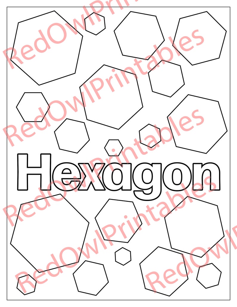 Shape Coloring Pages, Shape Worksheets, Kids Coloring Pages, Learning ...