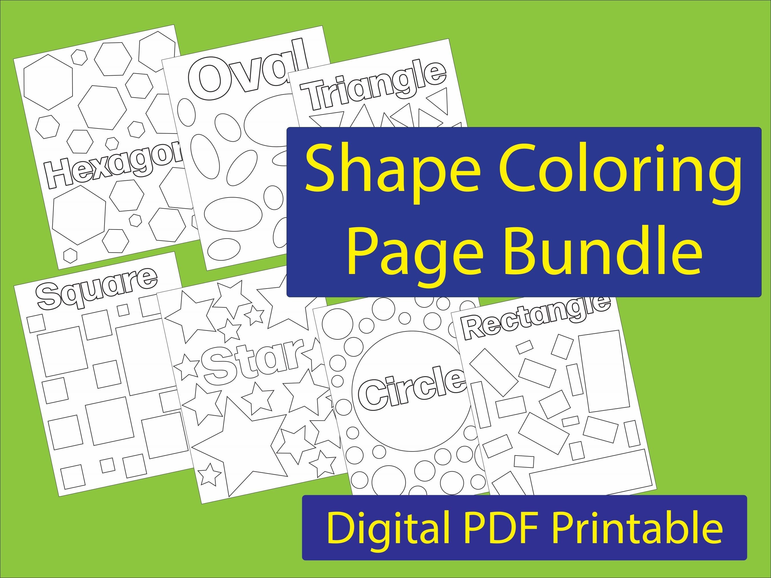 Printable Coloring Pages Shape Oval