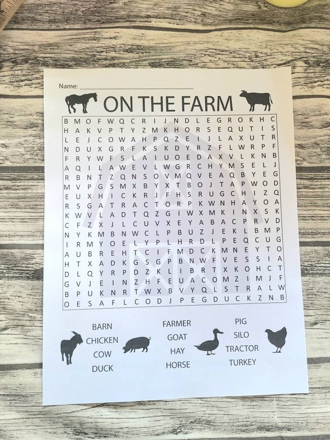 Farm Word Search, Farm Printable, Farm Wordsearch, Printable Word ...