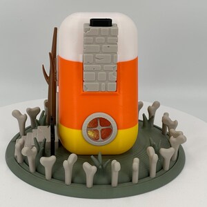 3D Printed Halloween Candy Corn Fairy House - Etsy