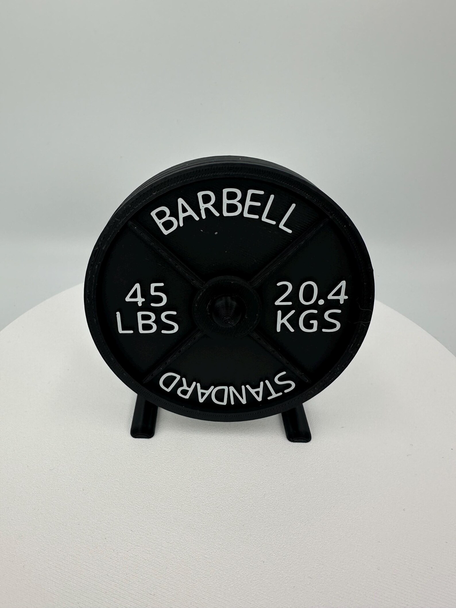 3D Printed Barbell Weight Plate Coaster Set With Stand - Etsy