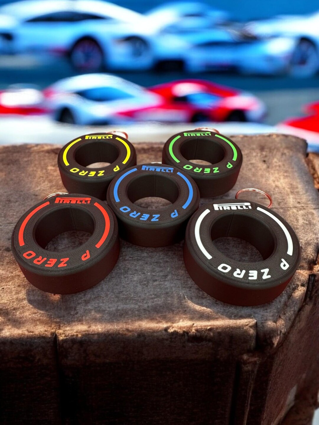 Formula 1 Pirelli Tire Keychain | F1 Tire Replica Soft Medium and Hard ...