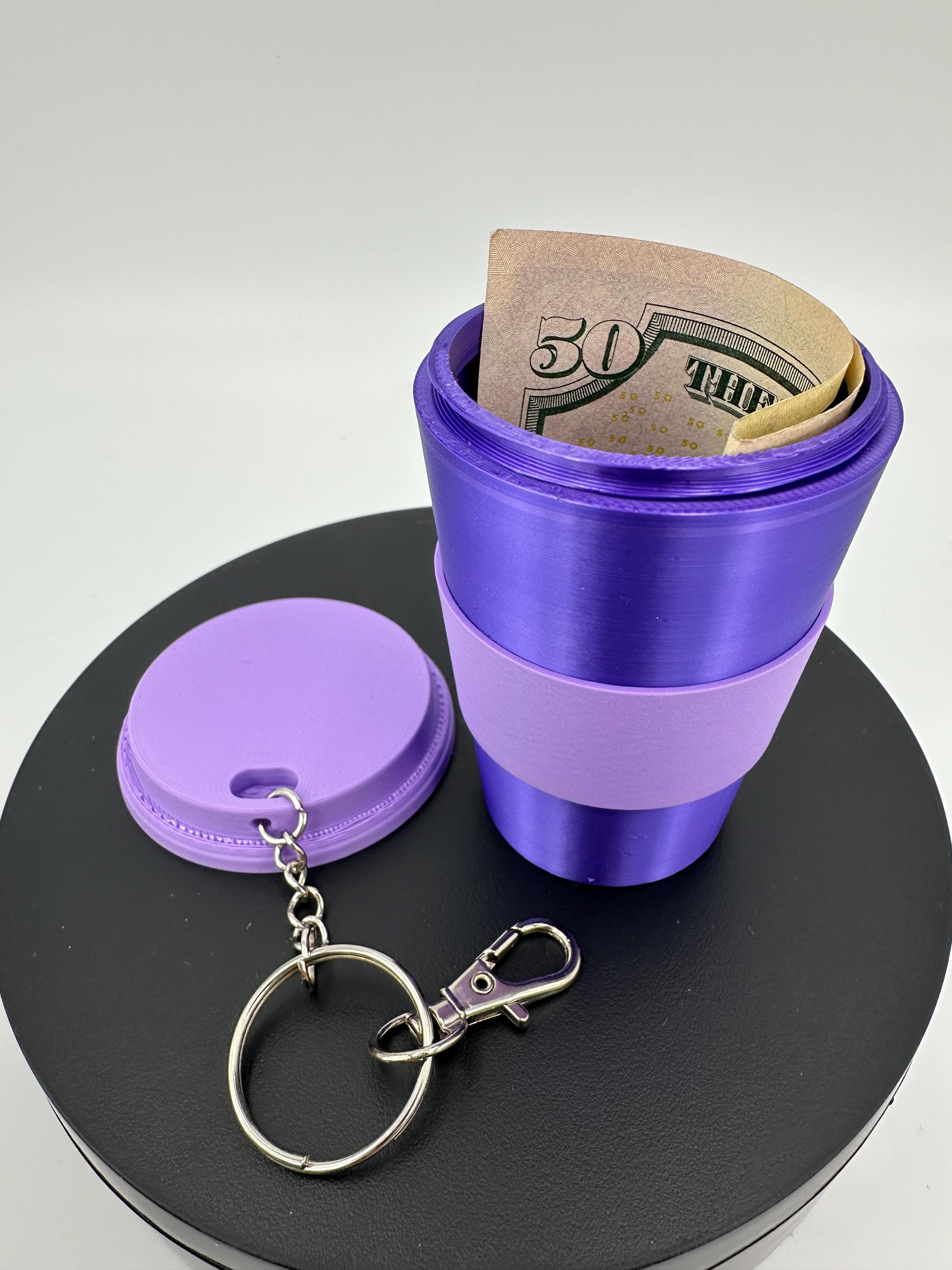 3D Printed Mini Coffee Cup Chapstick Money Holder - Etsy