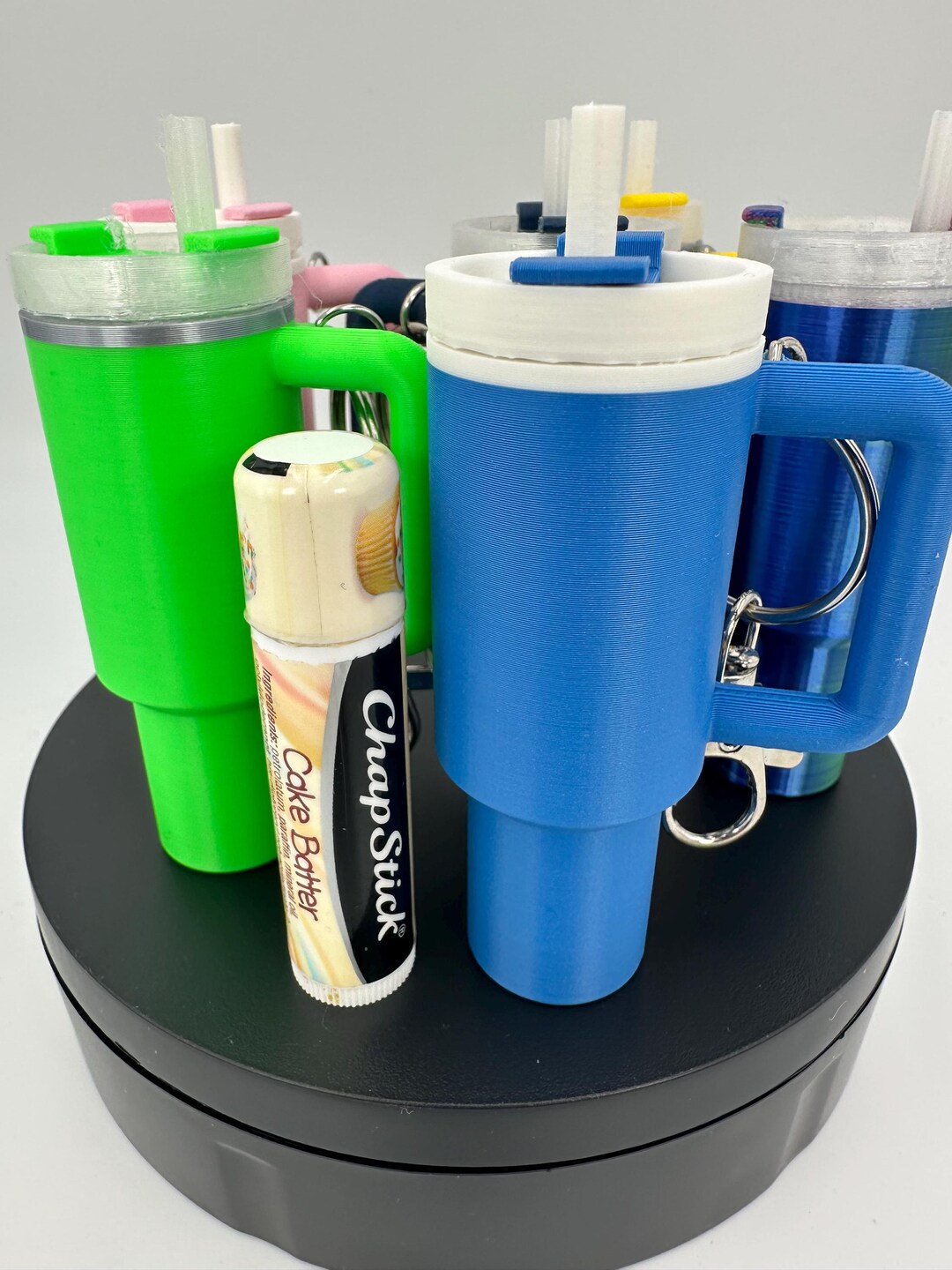 3D Printed Mini Stanley Cup Keychain Chapstick Holder - Etsy