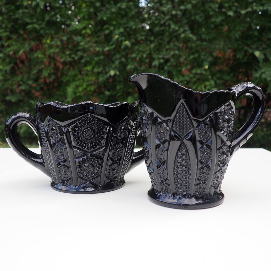 Tiara Exclusives Monarch Black Sugar and Creamer - Etsy