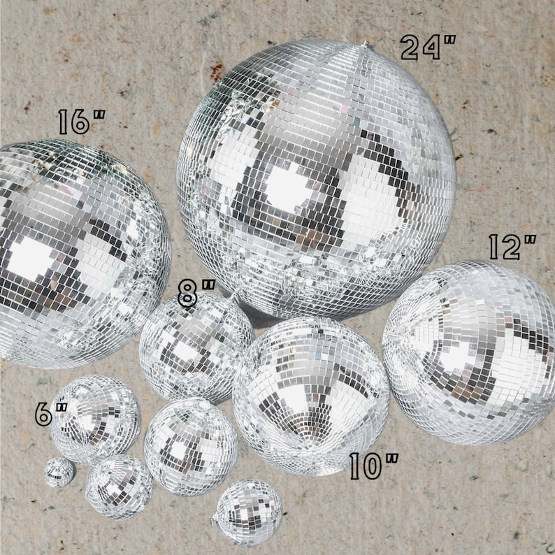 8 Inch Disco Ball Decor Vintage Retro Hippie Funky 70s - Etsy
