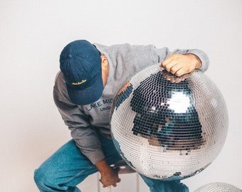 16 Inch Disco Ball, Mirror Ball, Large Disco Ball, Funky 70s Party ...