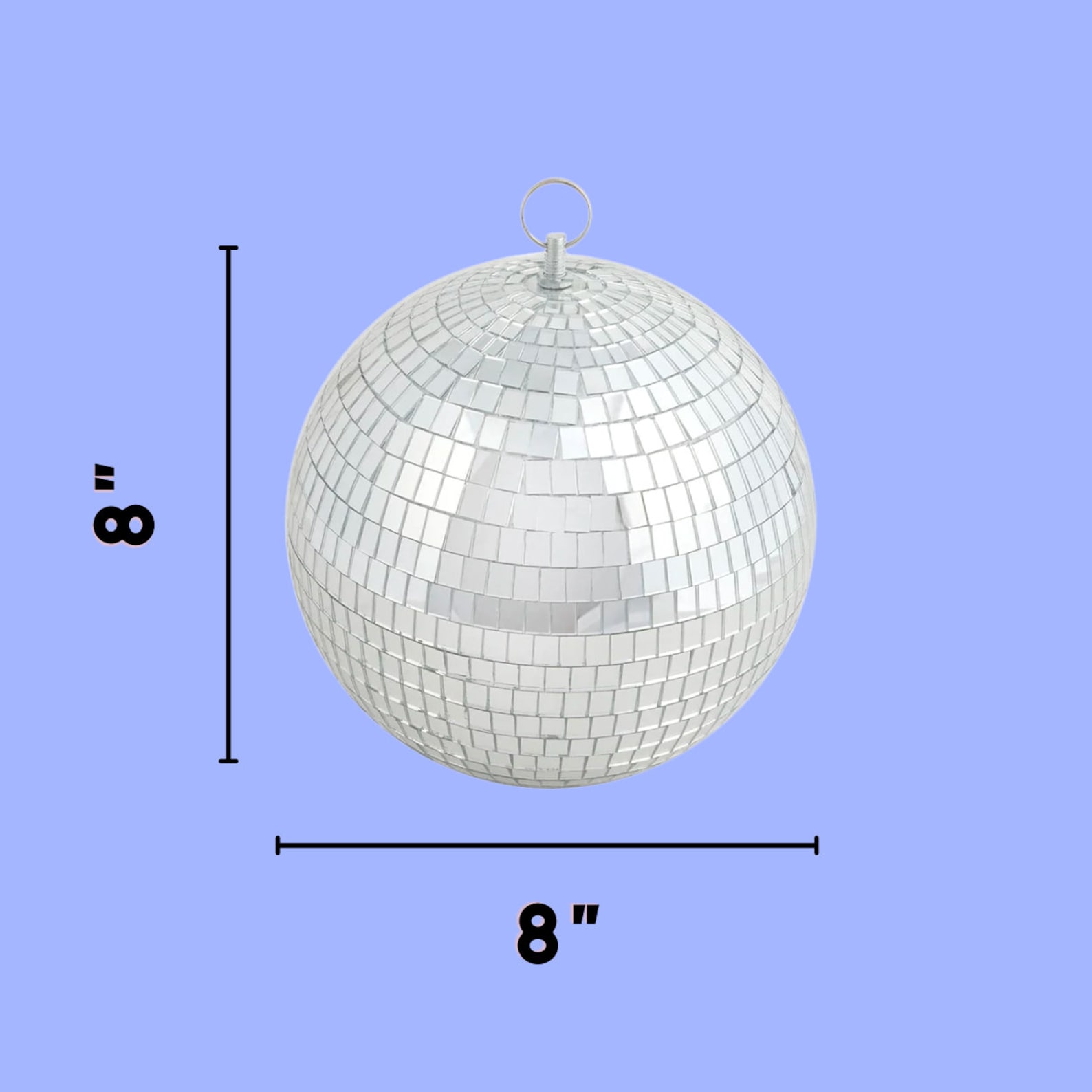 8 Inch Disco Ball Decor Vintage Retro Hippie Funky 70s Mirror Ball ...