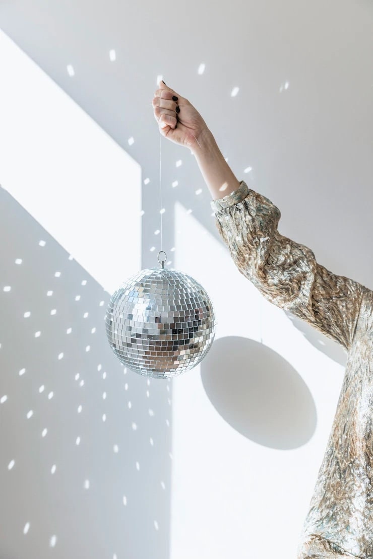 8 Inch Disco Ball Decor Vintage Retro Hippie Funky 70s - Etsy