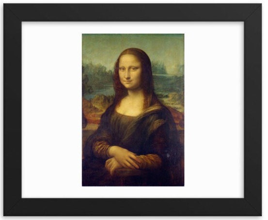 Leonardo Da Vinci's Portrait of Mona Lisa, Mona Lisa Poster, Mona Lisa ...