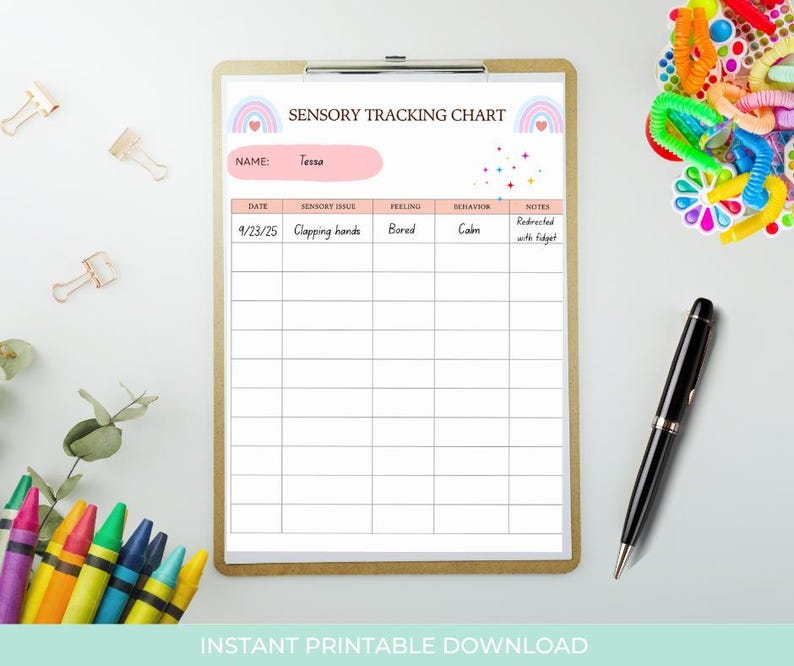 Behavior & Progress Tracker for Paraprofessionals | Printable Daily Log ...