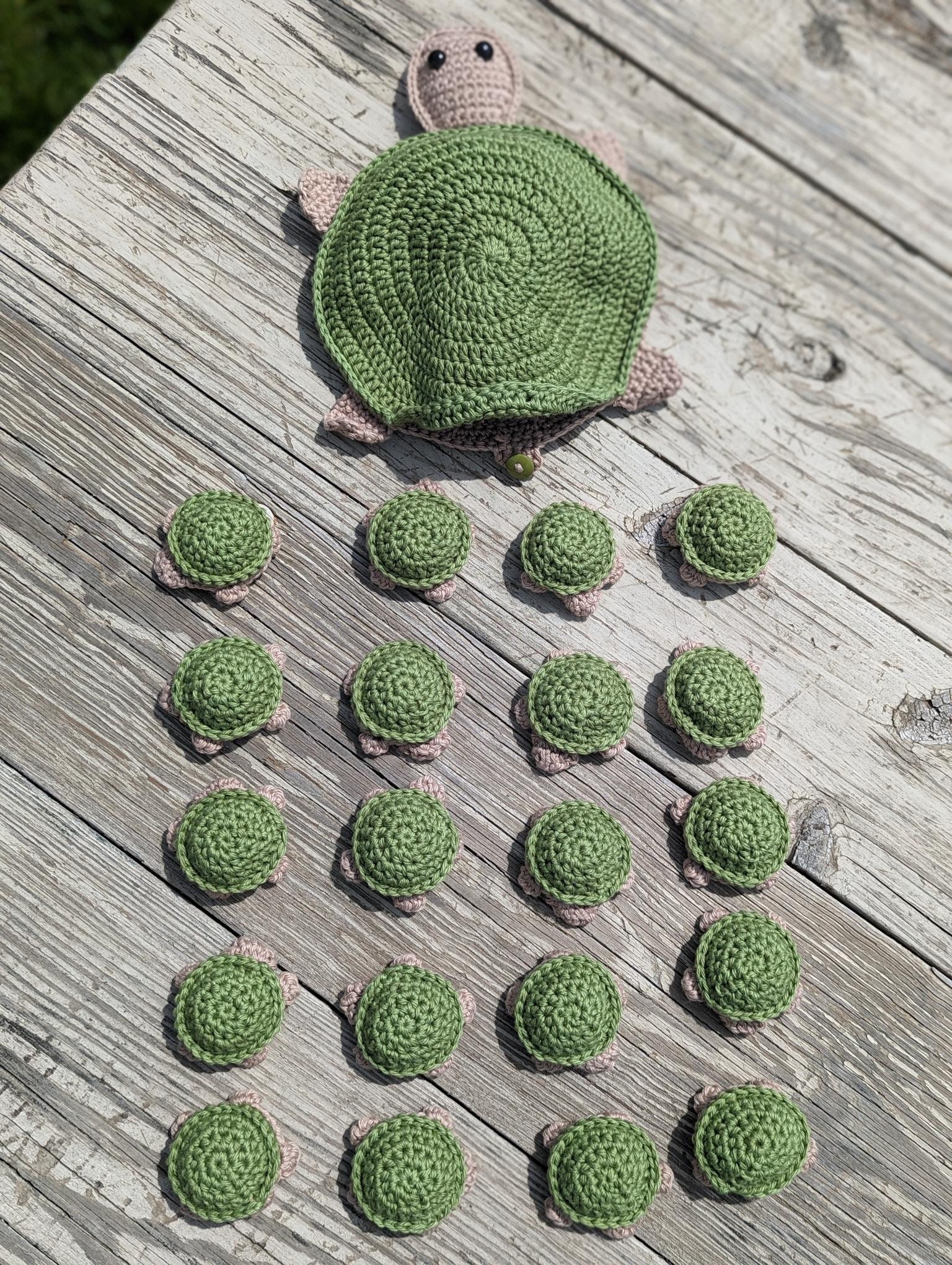 Crochet Turtle Memory Game - Etsy