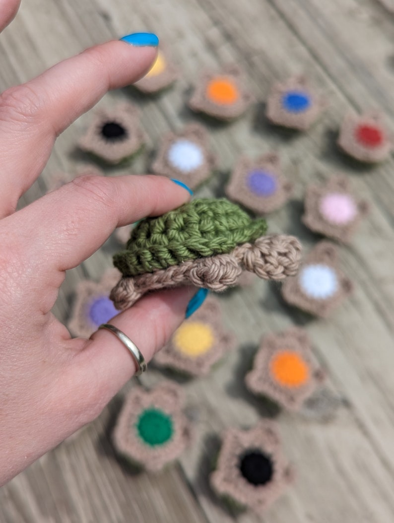 Crochet Turtle Memory Game - Etsy
