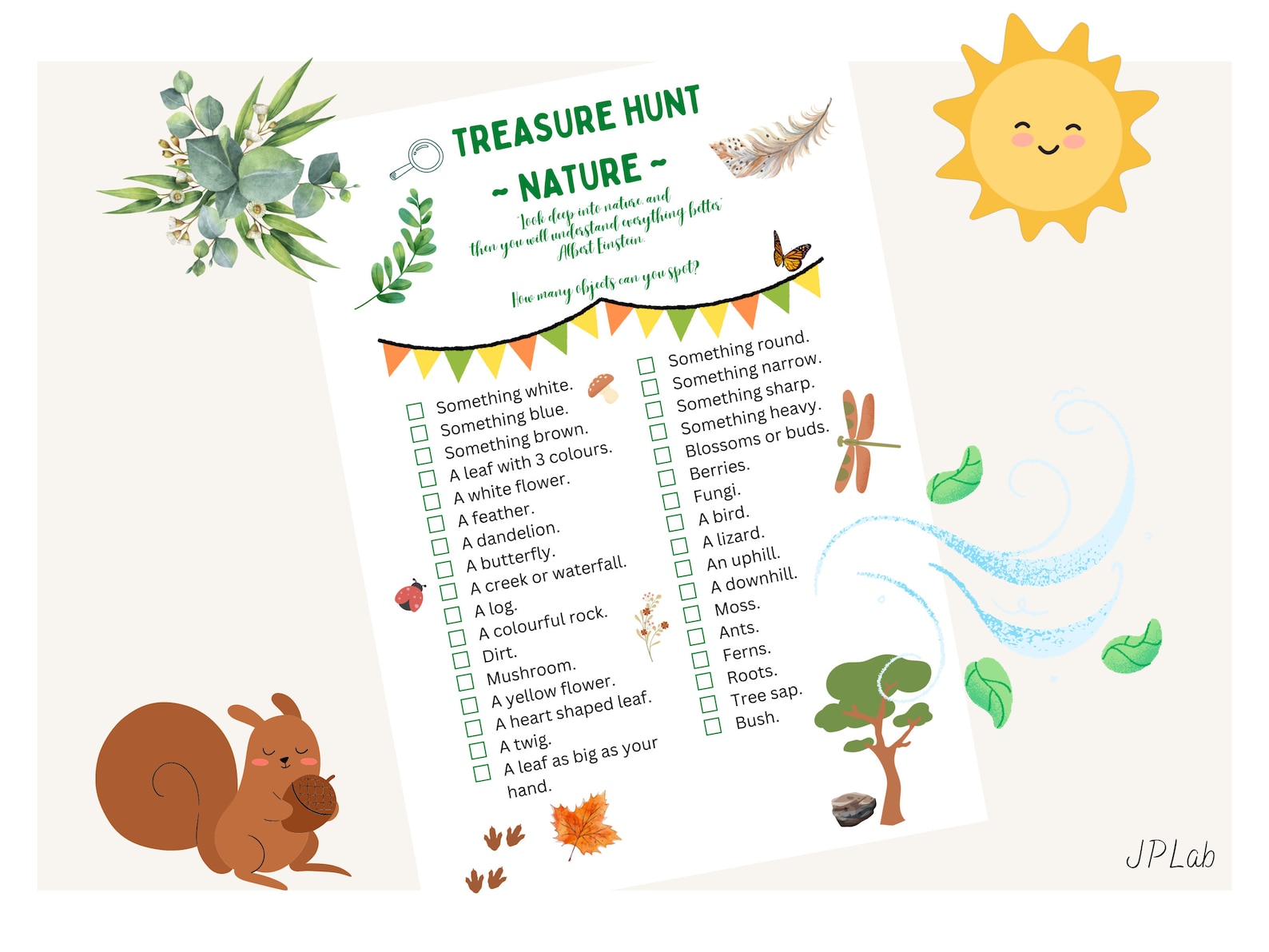 Nature Treasure Hunt for Kids | Nature Scavenger Hunt for Kids ...