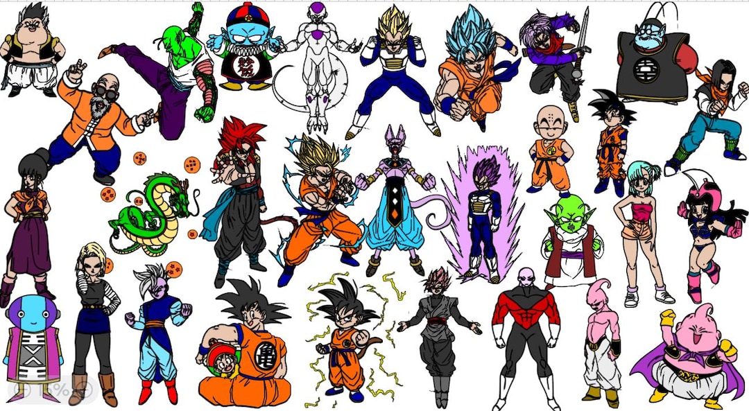 30 DBZ Dragon Ball Z Anime SVG - Etsy México