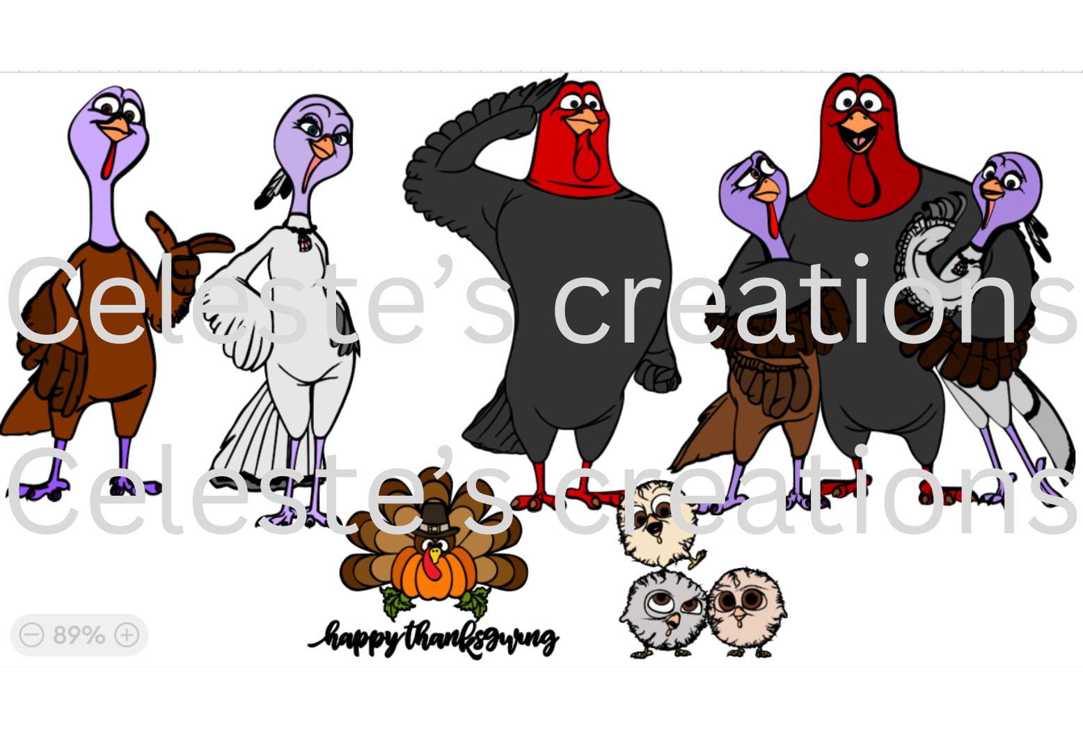 Free Birds Thanksgiving Svg - Etsy