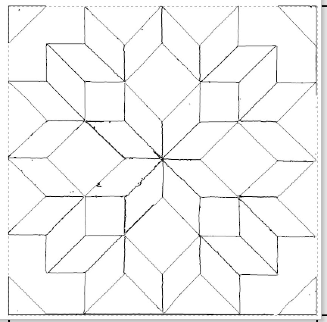 Carpenter's Wheel Barn Quilt Pattern: DIY Yard Art (paper Pattern) - Etsy