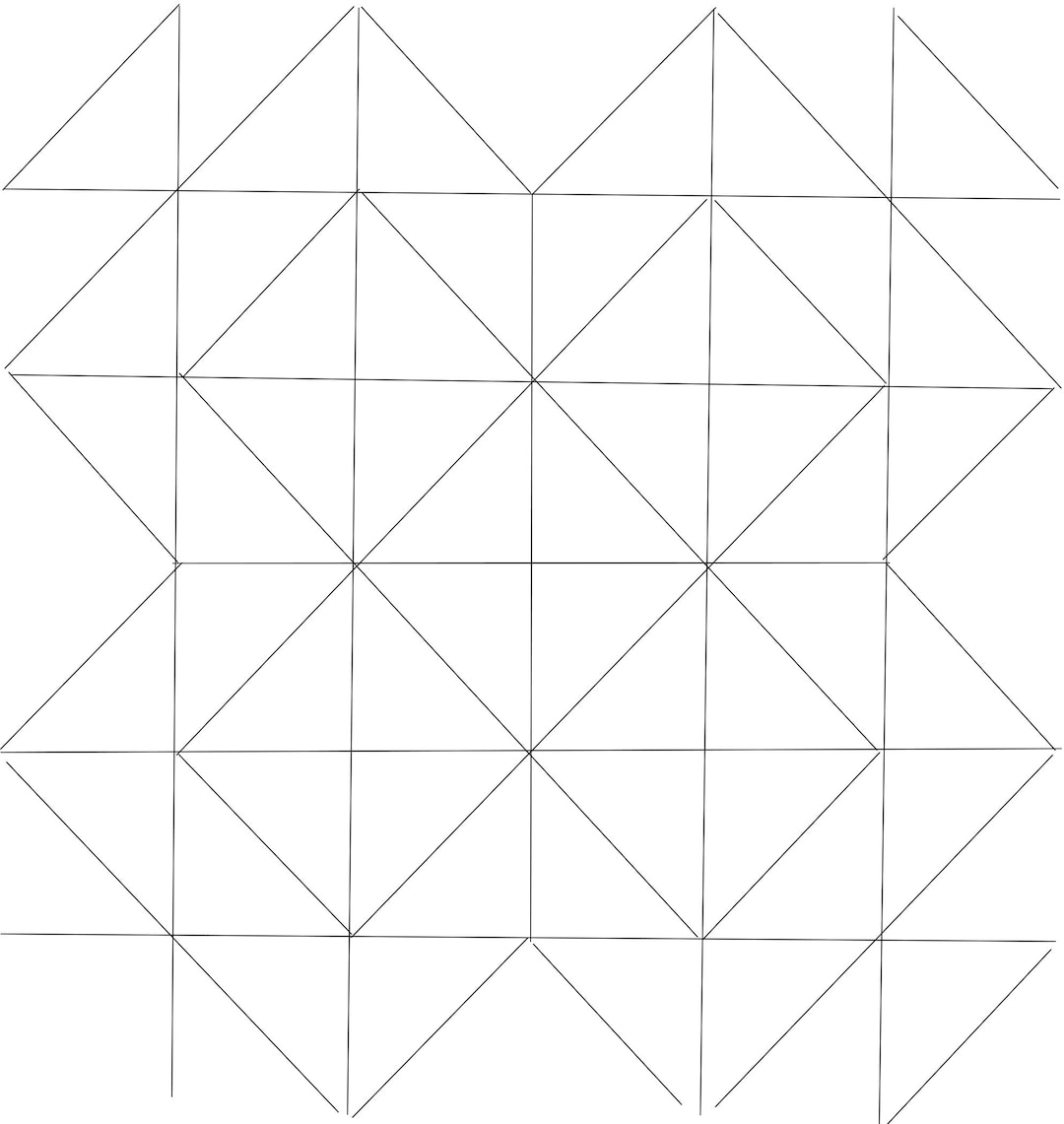 Colorful Triangles Barn Quilt Pattern, DIY Barn Quilt, Barn Quilt ...